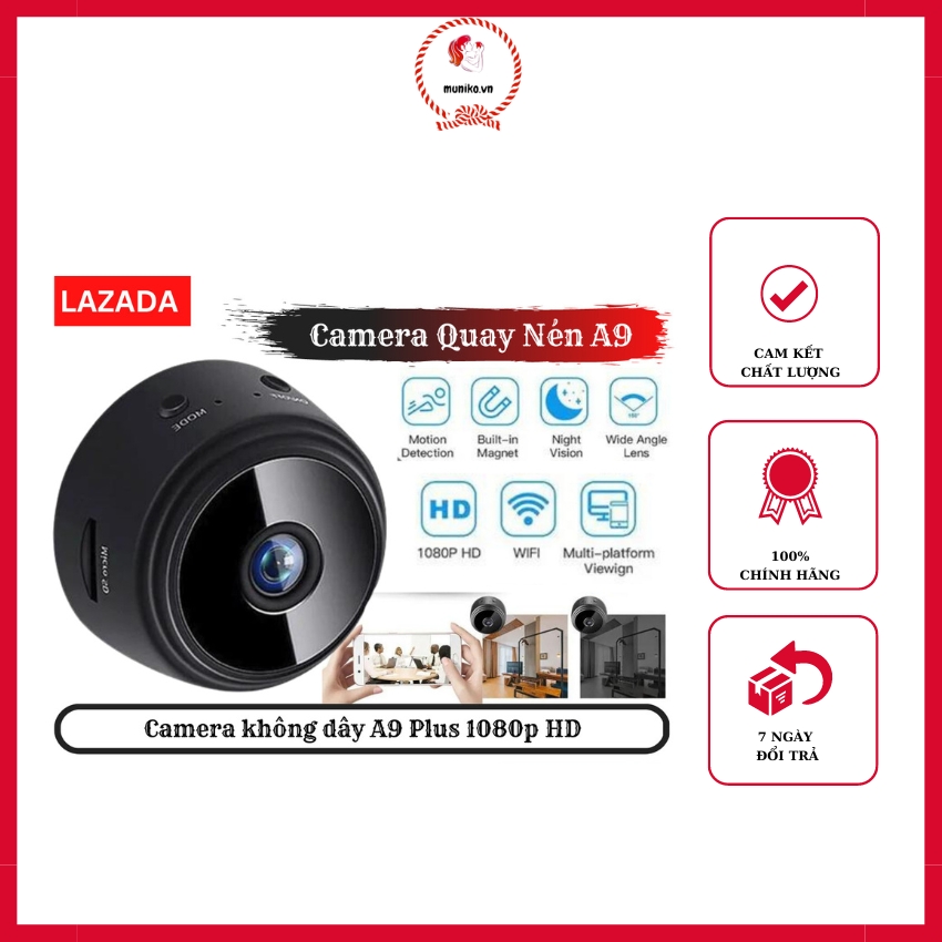 Camera Không dây Mini A9 Plus Camera A9 Wifi Quay Nén Camera A9 Hồng ...