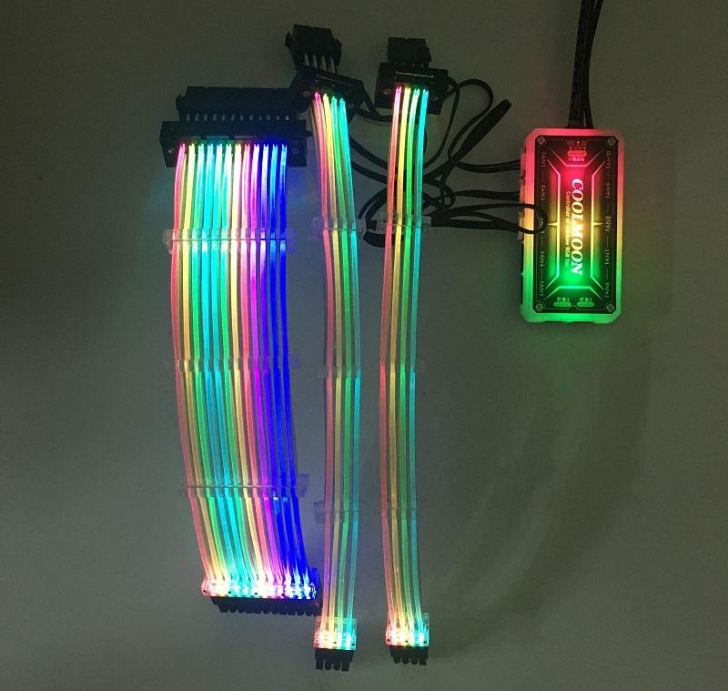 Dây Nguồn Nối Dài 8 Pin VGA Coolmoon Led RGB 16 Triệu Màu - Đồng Bộ Hub ...