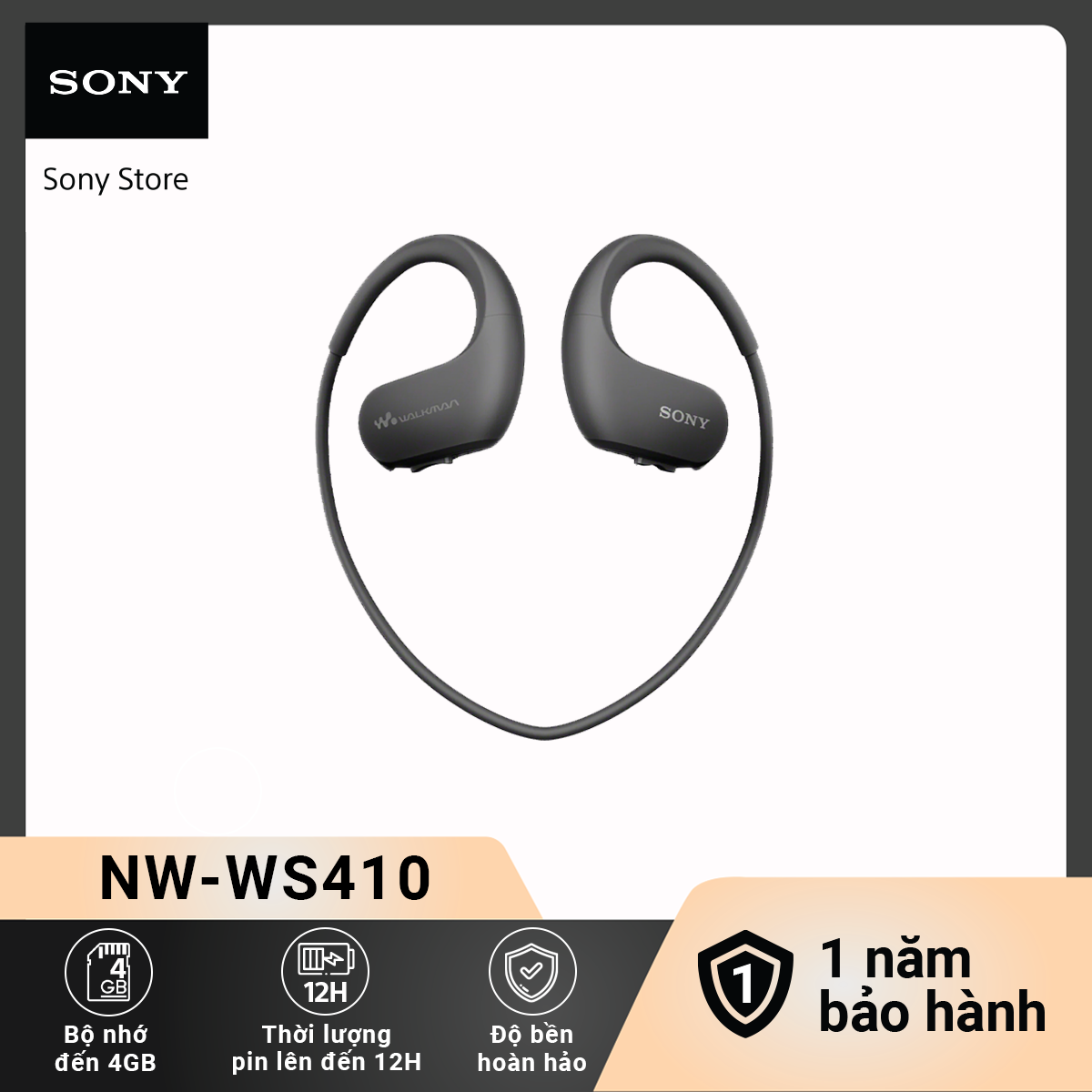 Máy nghe nhạc Sony Walkman NW-WS413 | 4GB- Hàng chính hãng - Bảo hành ...