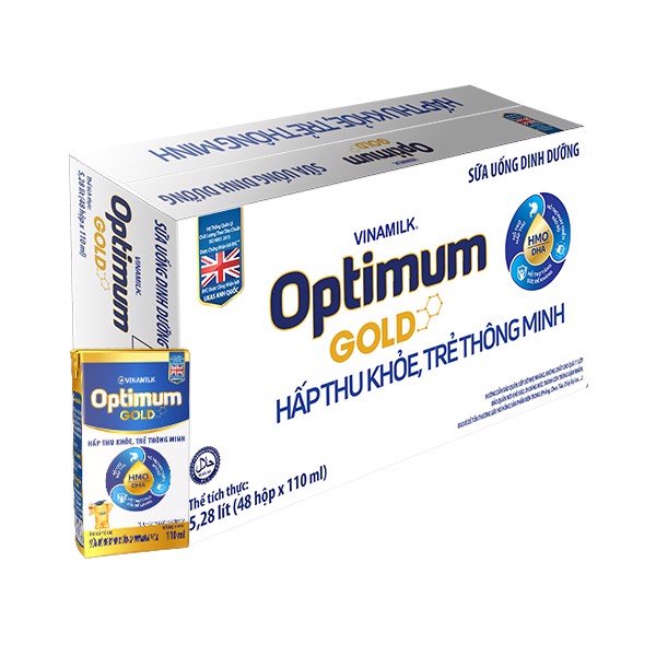 Combo 6 lốc (24 hộp) sữa bột pha sẵn Optimum gold hương vani hộp 110ml ...