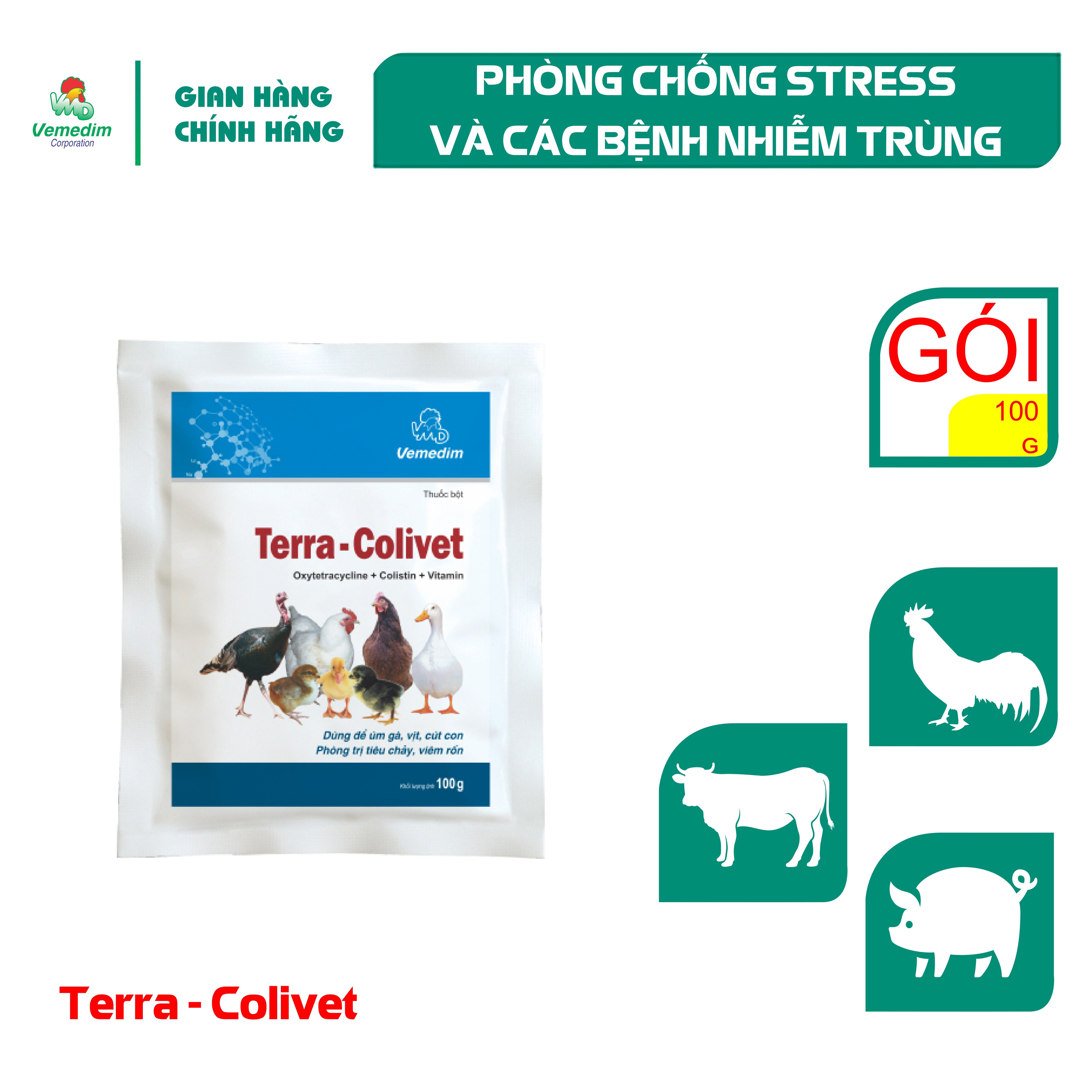 Vemedim Terra-Colivet phòng chống stress và các bệnh nhiễm trùng cho ...