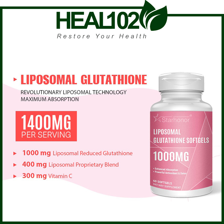 Liposomal Glutathione 1000mg with Vitamin C 60 softgels - Viên uống ...