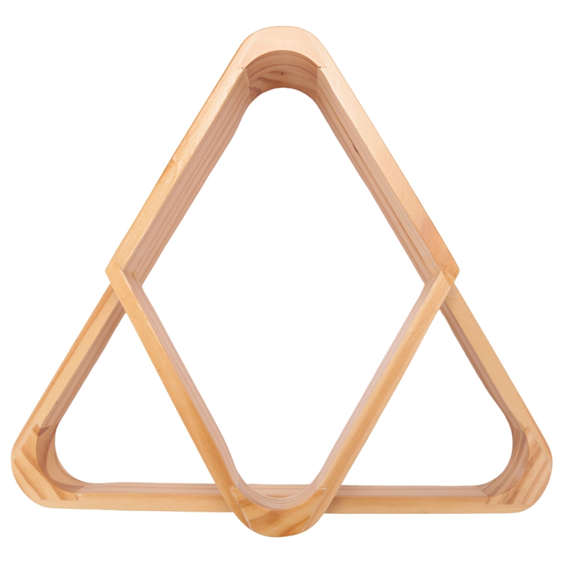 Wooden Billiard Ball Rack Billiard 8-Ball Triple-cornered Rack and 9 ...