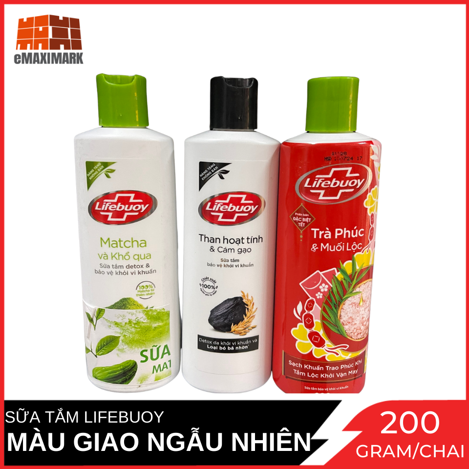 Hàng tặng không bán Sữa tắm Lifebuoy sữa dưỡng ẩm 240gr ( Mẫu ngẫu ...