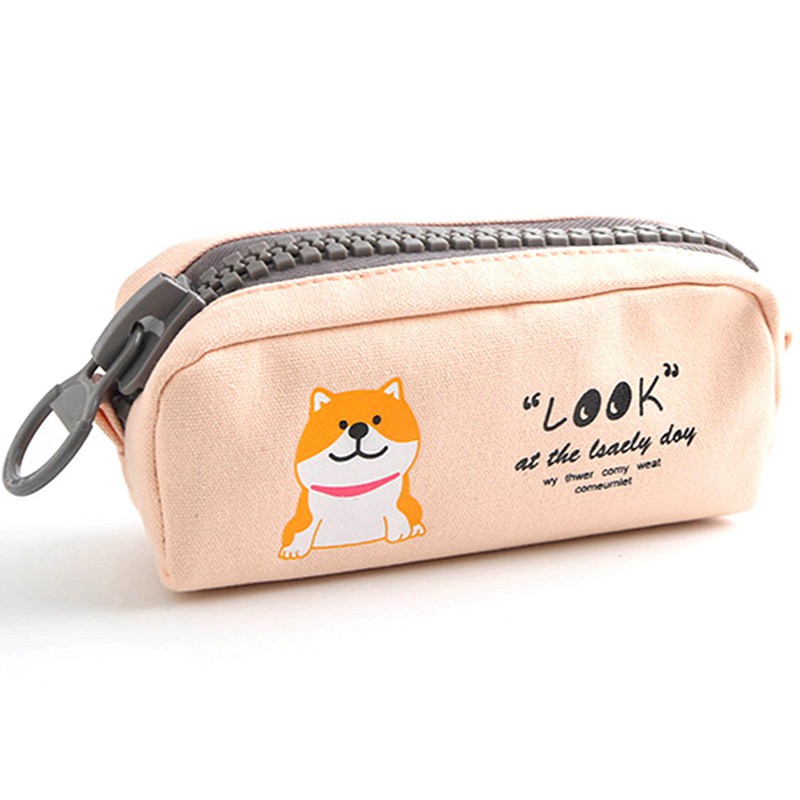 Hộp Bút Vải Đẹp Canvas Hàn Quốc - Bóp Viết Khóa Zip Nhựa To Cute Hình ...