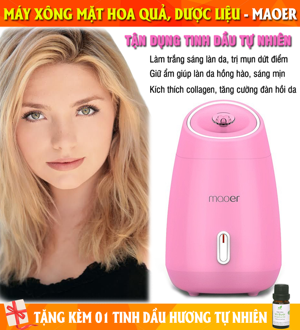 MÁY XÔNG MẶT HOA QUẢ- TINH DẦU MOER NHỎ GỌN TRONG TAY - MixASale