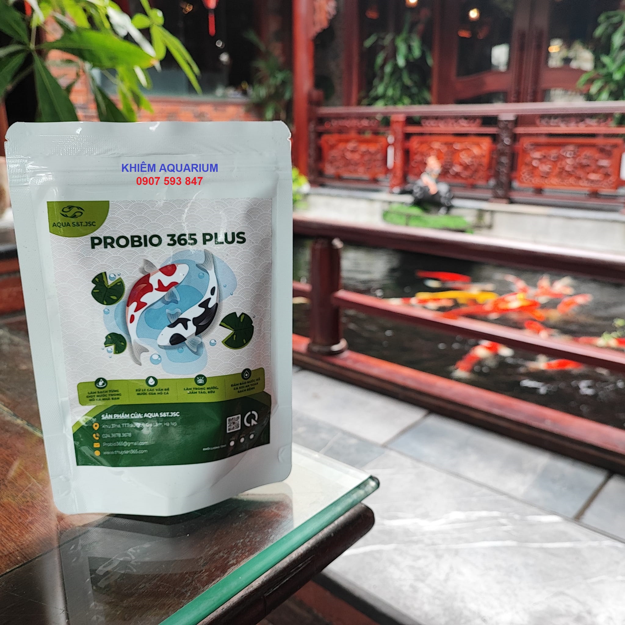 MEN VI SINH CHO CÁ PROBIO 365 PLUS CHO KOI HỒ KÍNH, NGOÀI TRỜI | Lazada.vn