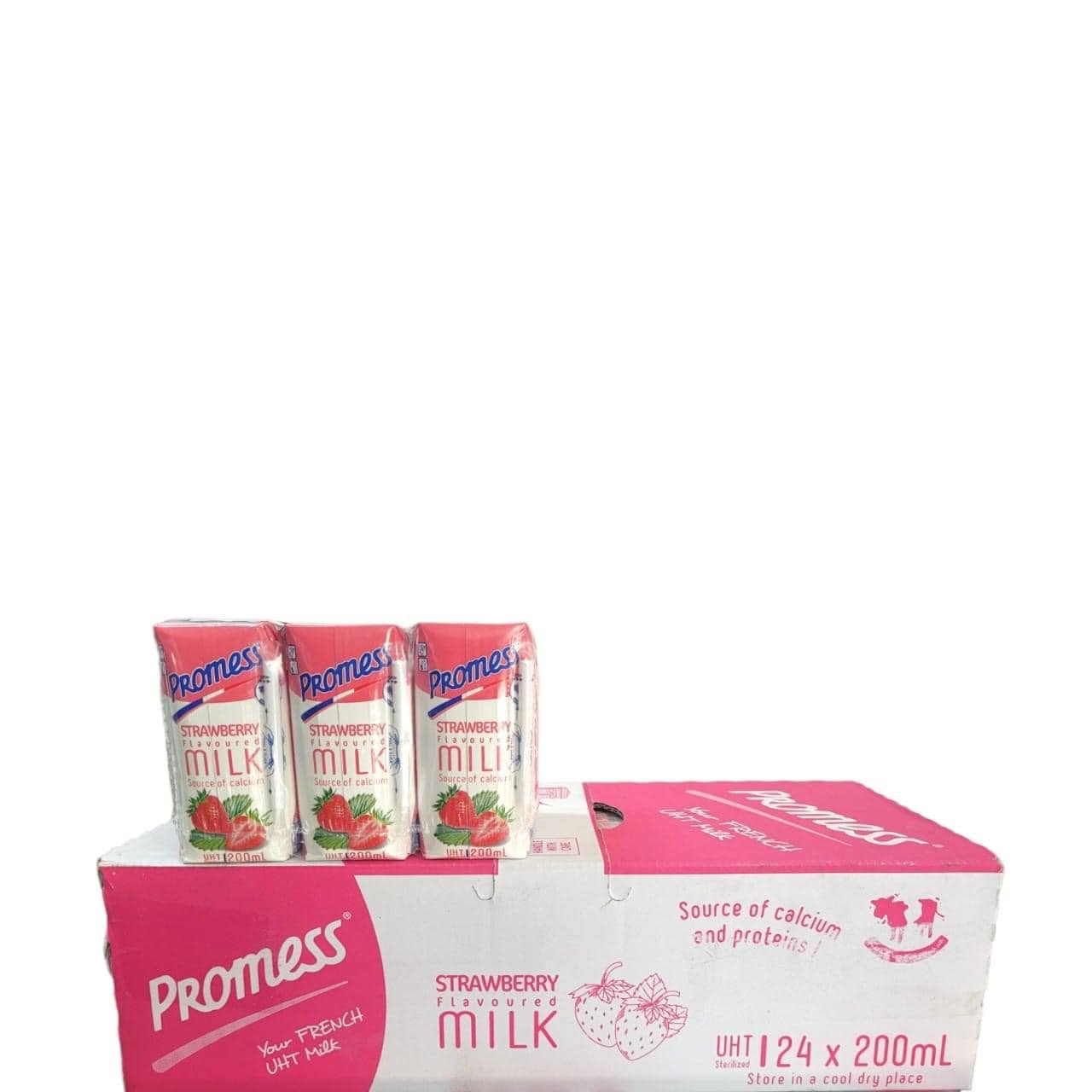 Sữa tươi Promess Dâu 200ML - Date mới nhất - Thùng 24 hộp | Lazada.vn