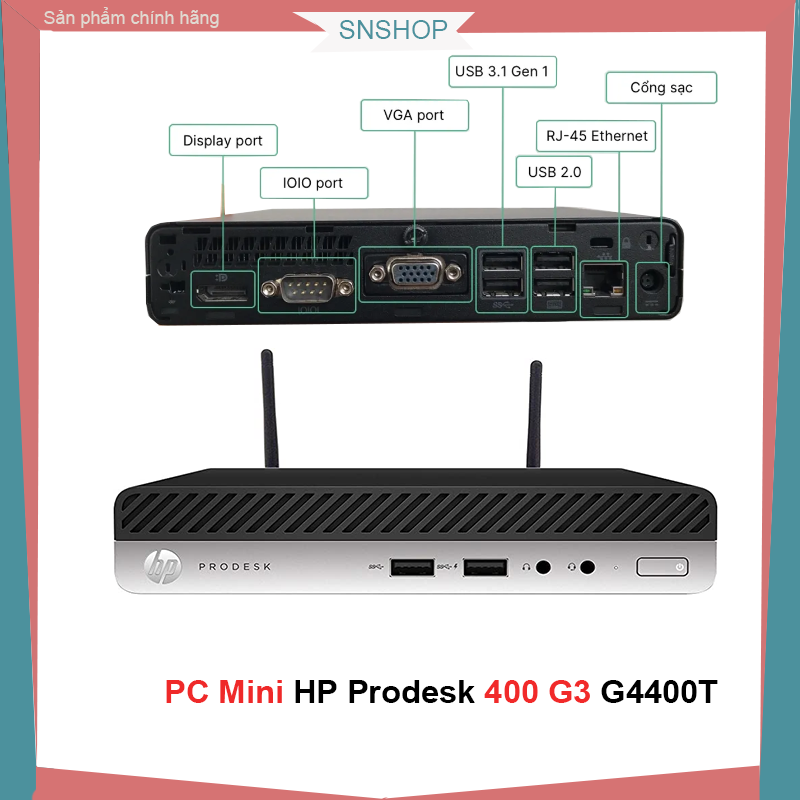 Máy tính để bàn HP ProDesk 400 G3 Mini 4400T Ram 8 SSD 128G | Lazada.vn