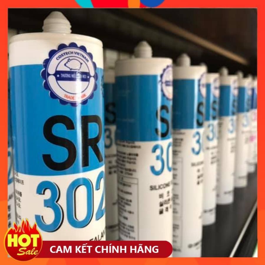 1 Thùng Keo Silicone SR302 Hàn Quốc | Màu Trong Suốt - Trắng Sữa - Xám | Keo Silicon Dán Kính ...