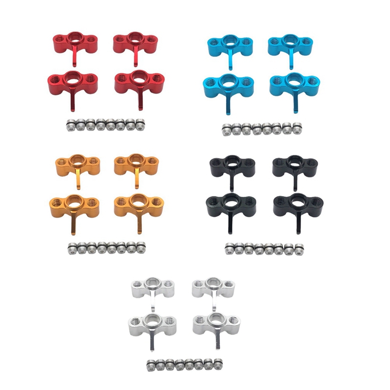 4Pcs Metal Steering Knuckles Hub Carrier Blocks for JLB Racing CHEETAH ...