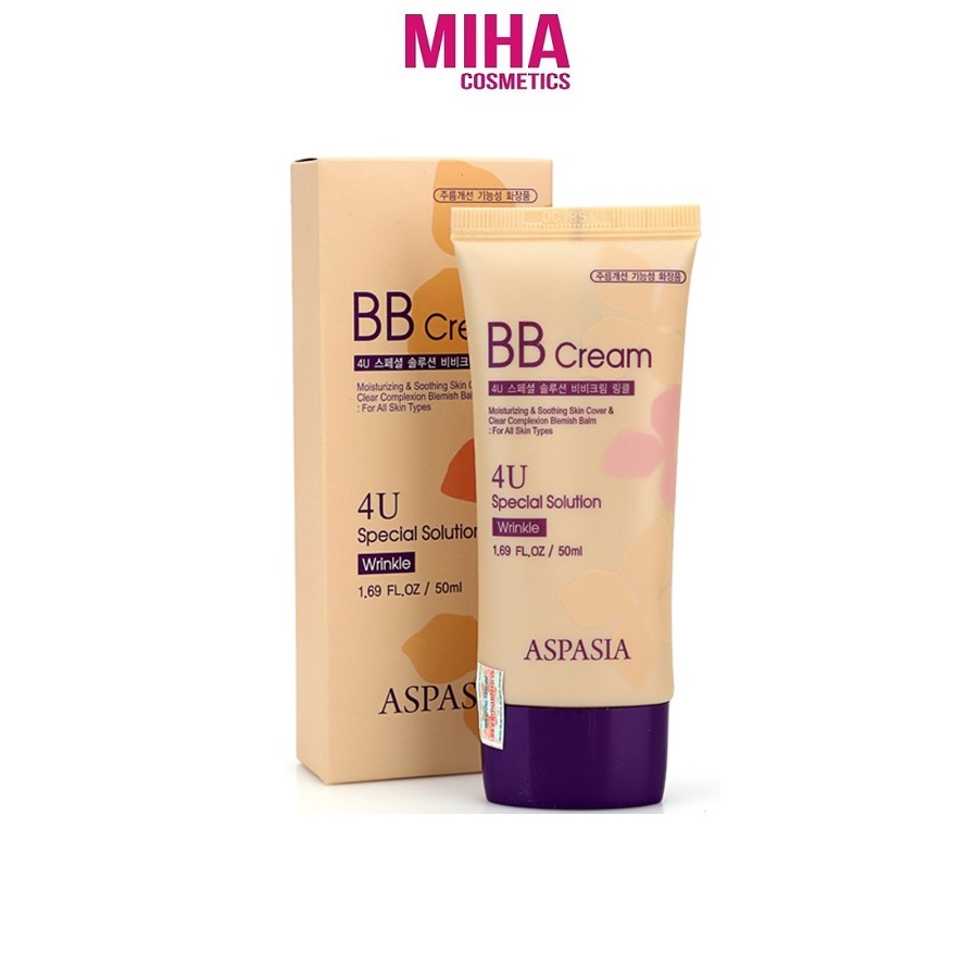 Kem nền Aspasia 4U Special BB Solution Cream SPF50 Pa+++ 50ml - MixASale