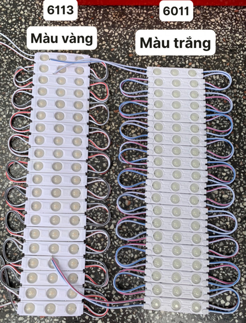 Led hắt 3 bóng 12V 6011 6113- chống nước- chip 2835- 1 vỷ 20 thanh- ánh ...
