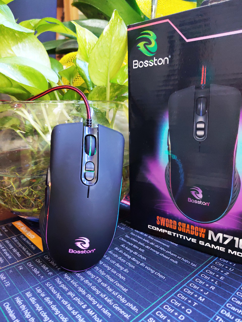 Chuột Gaming Máy Tính BOSSTON M710 Led RGB Chuột Vi Tính Laptop PC Chơi ...