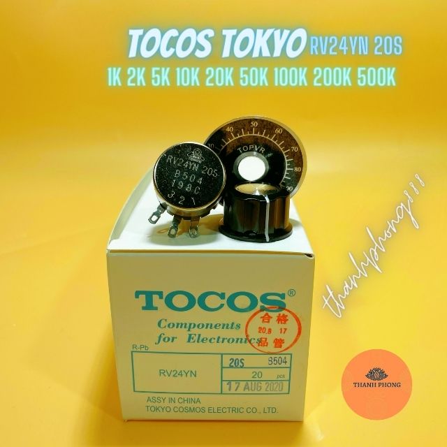 Biến Trở Tocos Biến Trở Xoay Triết Áp Tocos RV24YN 20S 1k 2k 5k 10k 20k ...