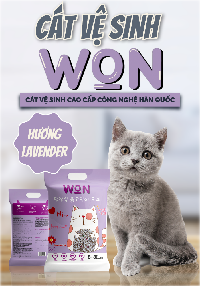 Cát WON 8.8L Cát Vệ Sinh Cho Mèo Công Nghệ Hàn Quốc Siêu Vón | Lazada.vn