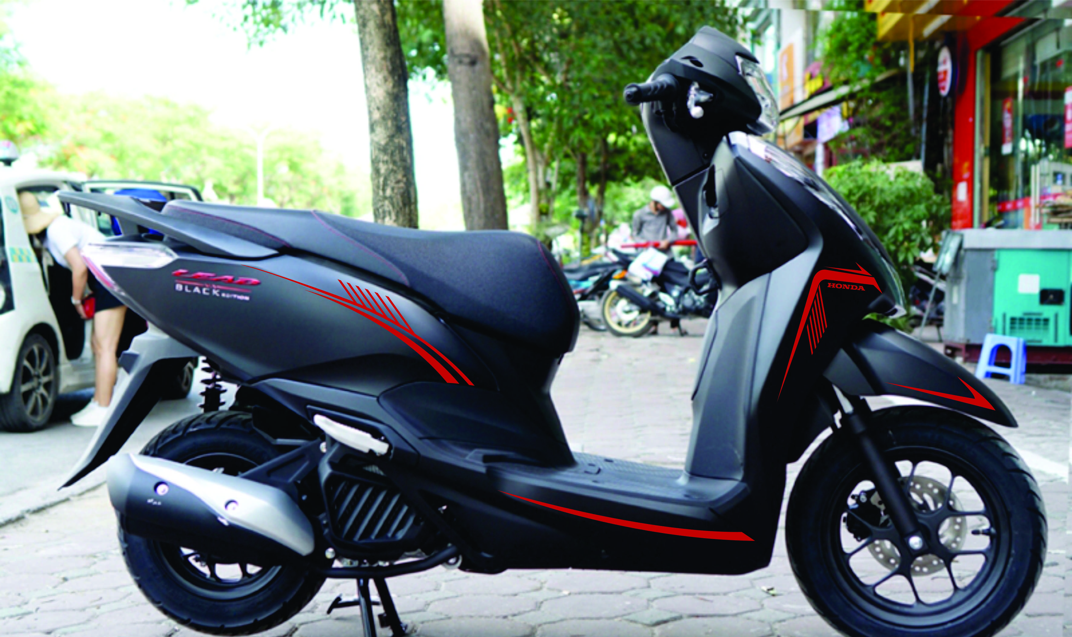 (Chọn màu) Decal dán xe trang trí tem xe LEAD nhiều màu mới độc lạ ...