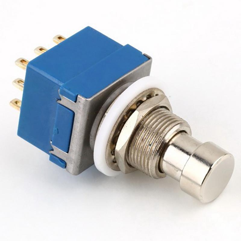 9-Pin 3Pdt Metal Stomp Foot Switch For Guitar Effects Pedal Box True ...