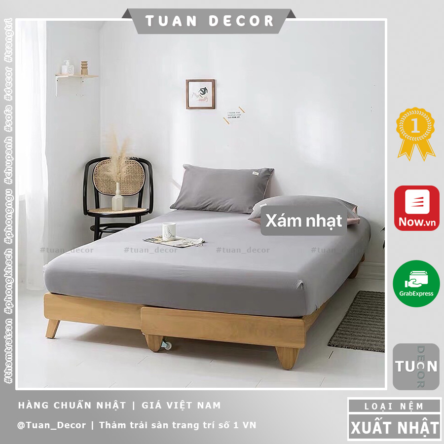 Topper Nệm bông xuất Nhật 1m 1m2 1m4 1m6 1m8 |Dài 2m | Siêu êm mát ...