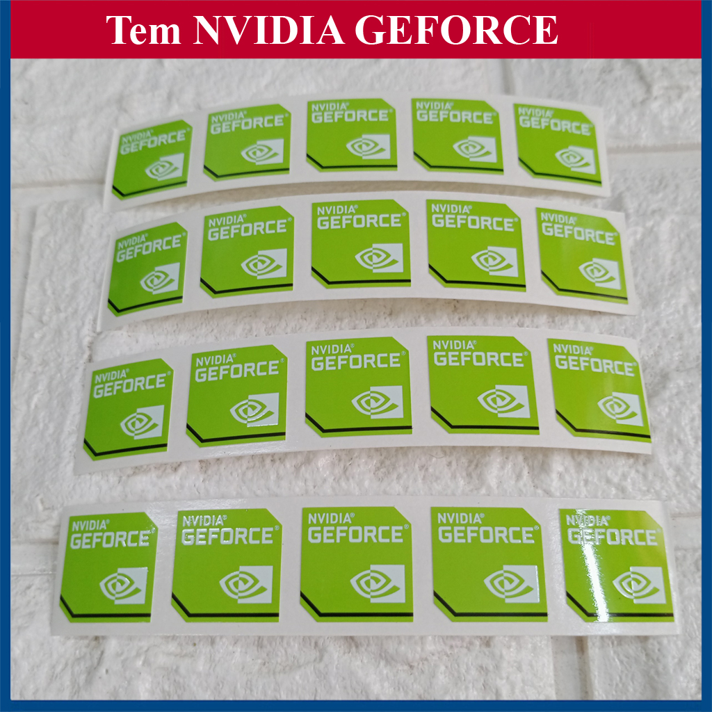 Tem NVIDIA GEFORCE Tem Máy Tính Tem Laptop Tem PC - màu Xanh | Lazada.vn