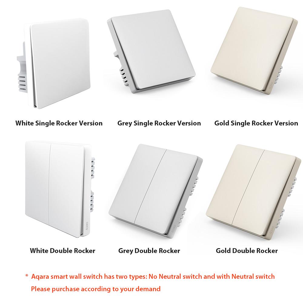 Xiaomi Aqara QBKG12LM Smart Wall Switch Smart Wi-Fi Control Lighting ...