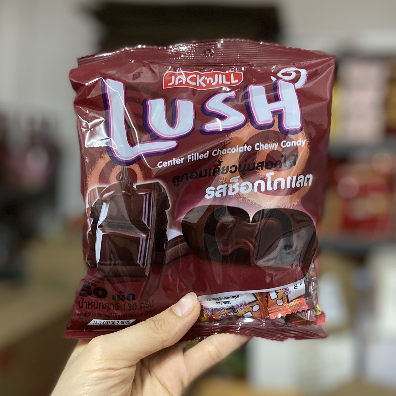 Gói 50 viên Kẹo bò sữa Lush Jack n Jill Thái Lan 140g (sữa bò dâu tây ...