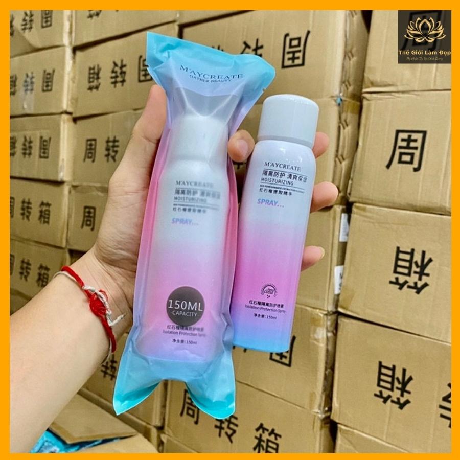 Xịt chống nắng cho mặt body toàn thân dưỡng trắng ẩm da nâng tone kiềm ...