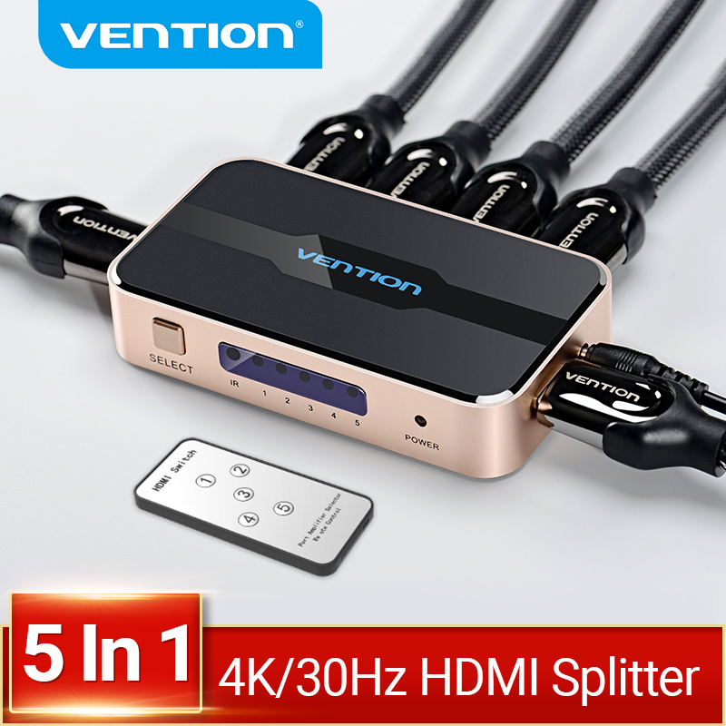 Vention HDMI Splitter 3 ra 1 4K 3 Port HDMI Switcher 3 in 1 Out Switch ...