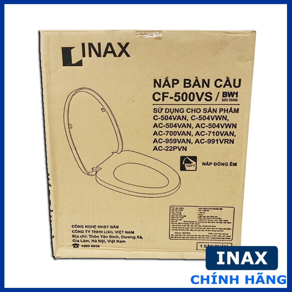 Nắp bồn cầu đóng êm INAX CF-500VS cho cầu Inax C-504VAN, C-700, C-710, C-959, C-991, C-22PVN ...