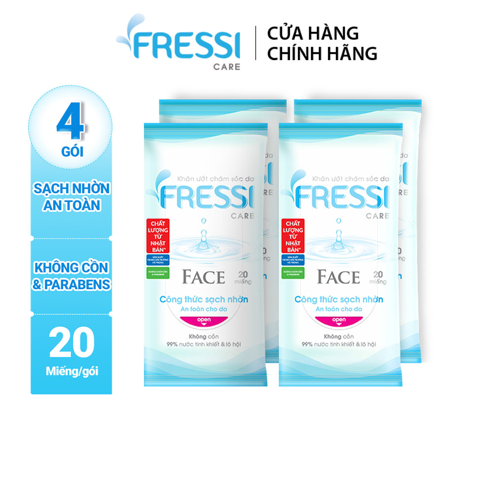 SỈ 1 THÙNG 20 GÓI 100 MIẾNG KHĂN ƯỚT FRESSI CARE ALL - Khăn Giấy Ướt ...