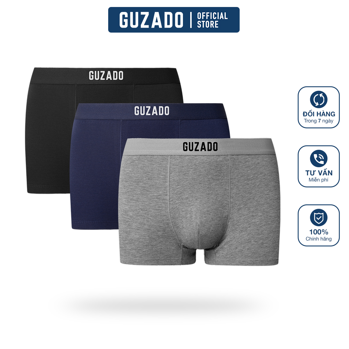 Combo 3 Quần Lót Tam Giác Trunk Nam Ramsey Coolmax RA 903 - MixASale