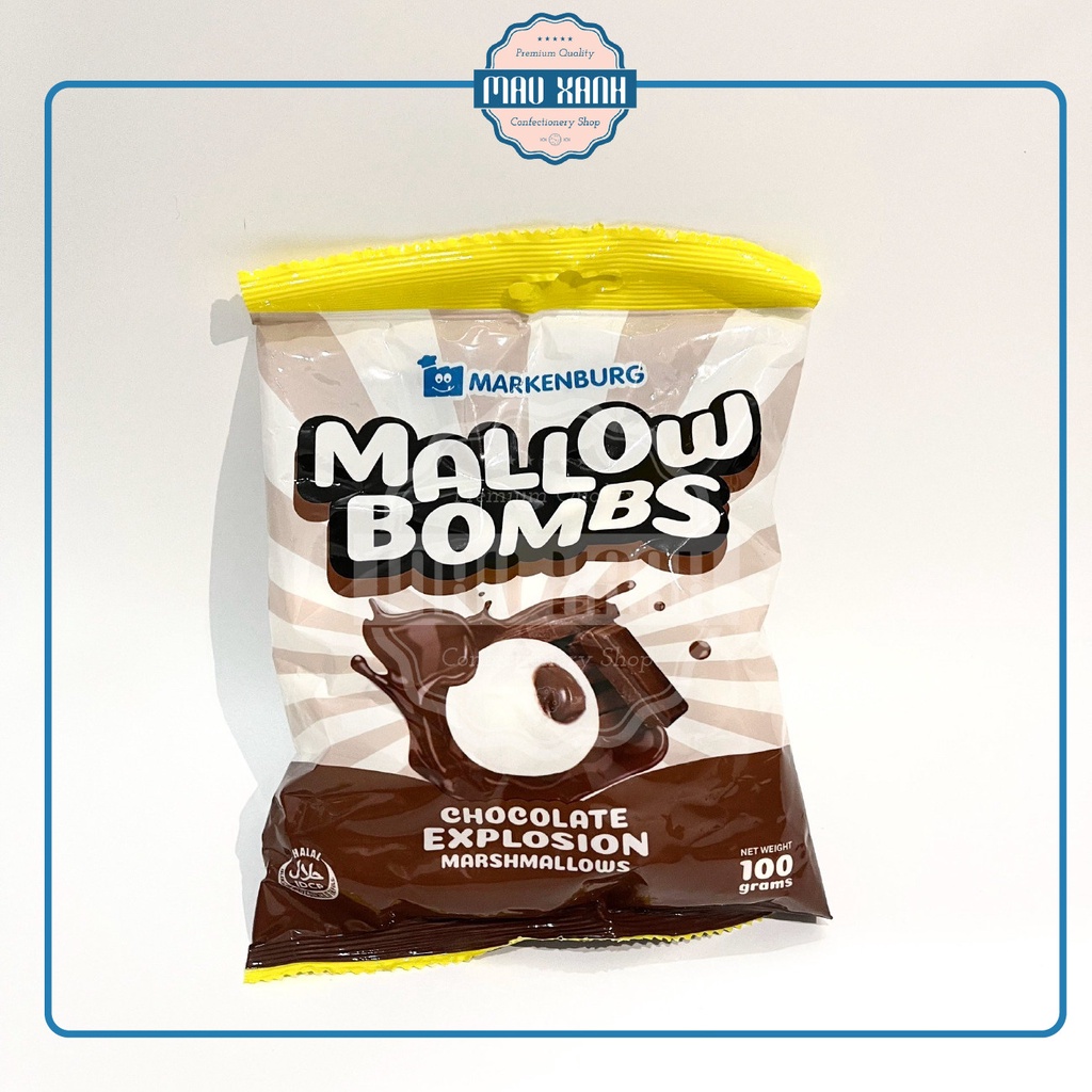 Kẹo Bông Gòn Xốp Marshmallow Nhân Chocolate Mallow Bombs Markenburg ...