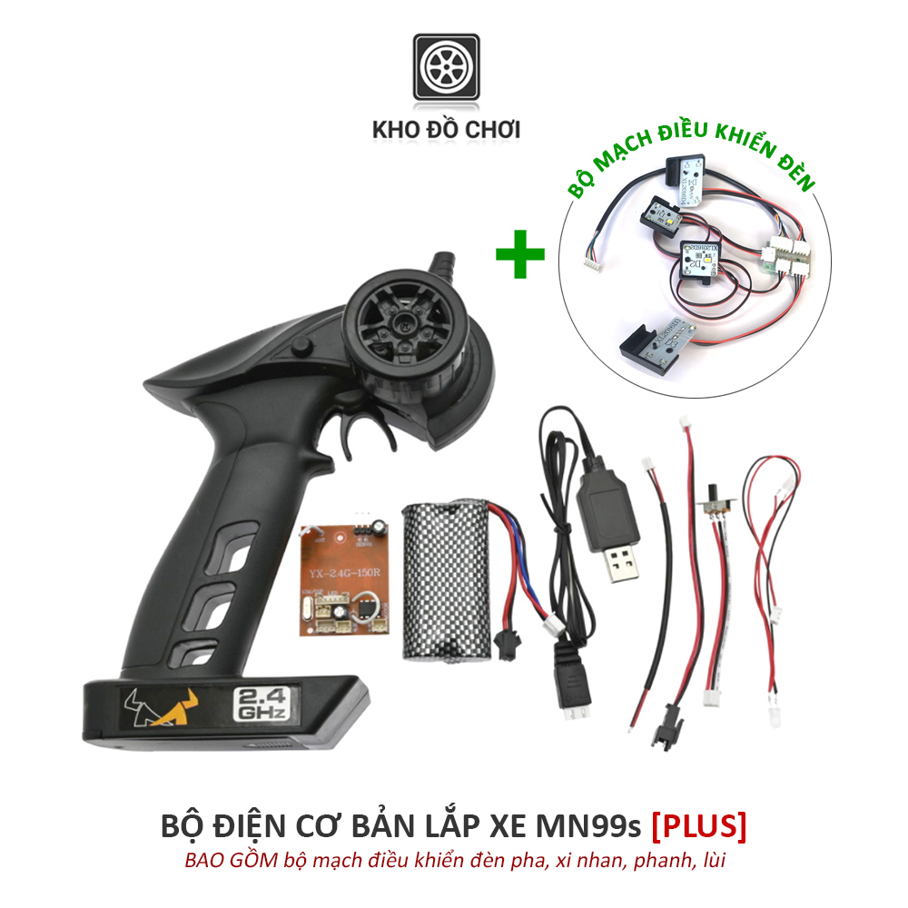 Bộ điện cơ bản lắp cho xe ô tô điều khiển MN99s MN78 MN82 tỉ lệ 112 ...