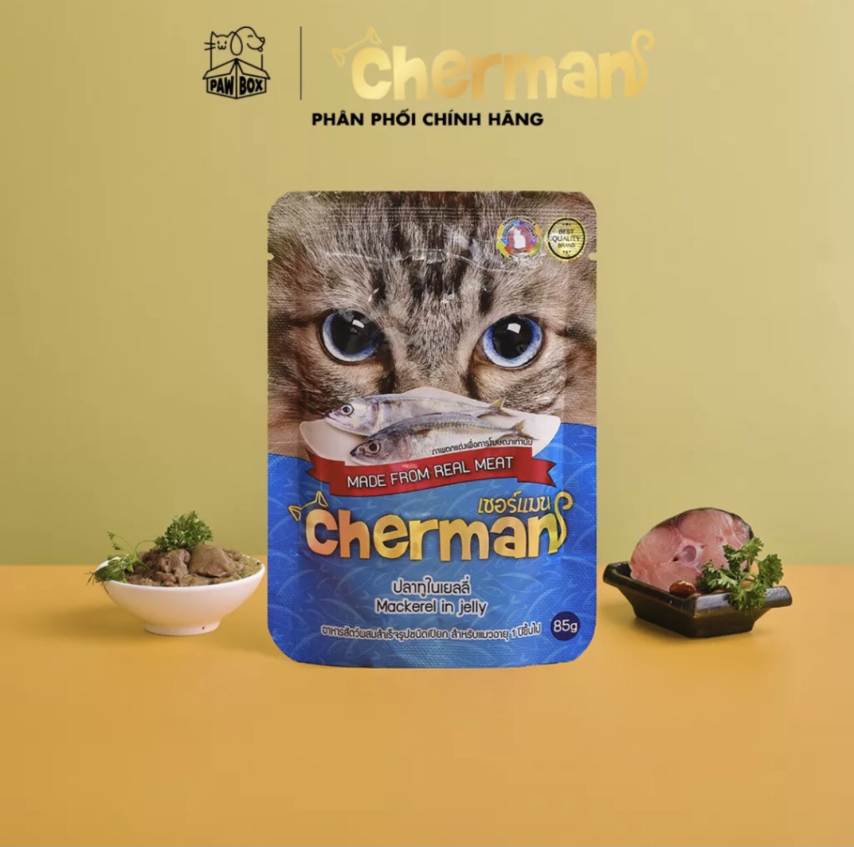 Pate Cherman 85g - Pate nội địa Thái Lan - Pate dinh dưỡng cho mèo ...
