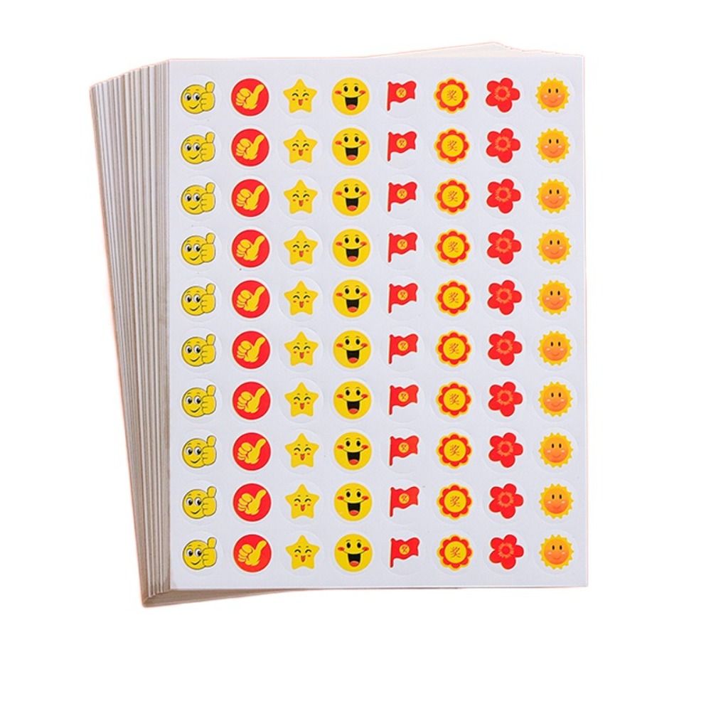 DIEAUYS Incentive Small Cartoon Smiley Face Behavior Chart School ...