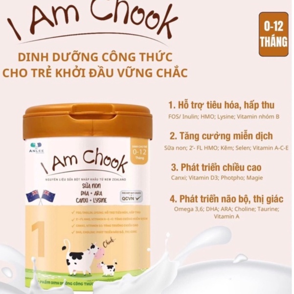 Sữa Bột ( I AM CHOOK ) Nhập Khẩu Chính Hãng Từ New Zealand - Lon 850g ...