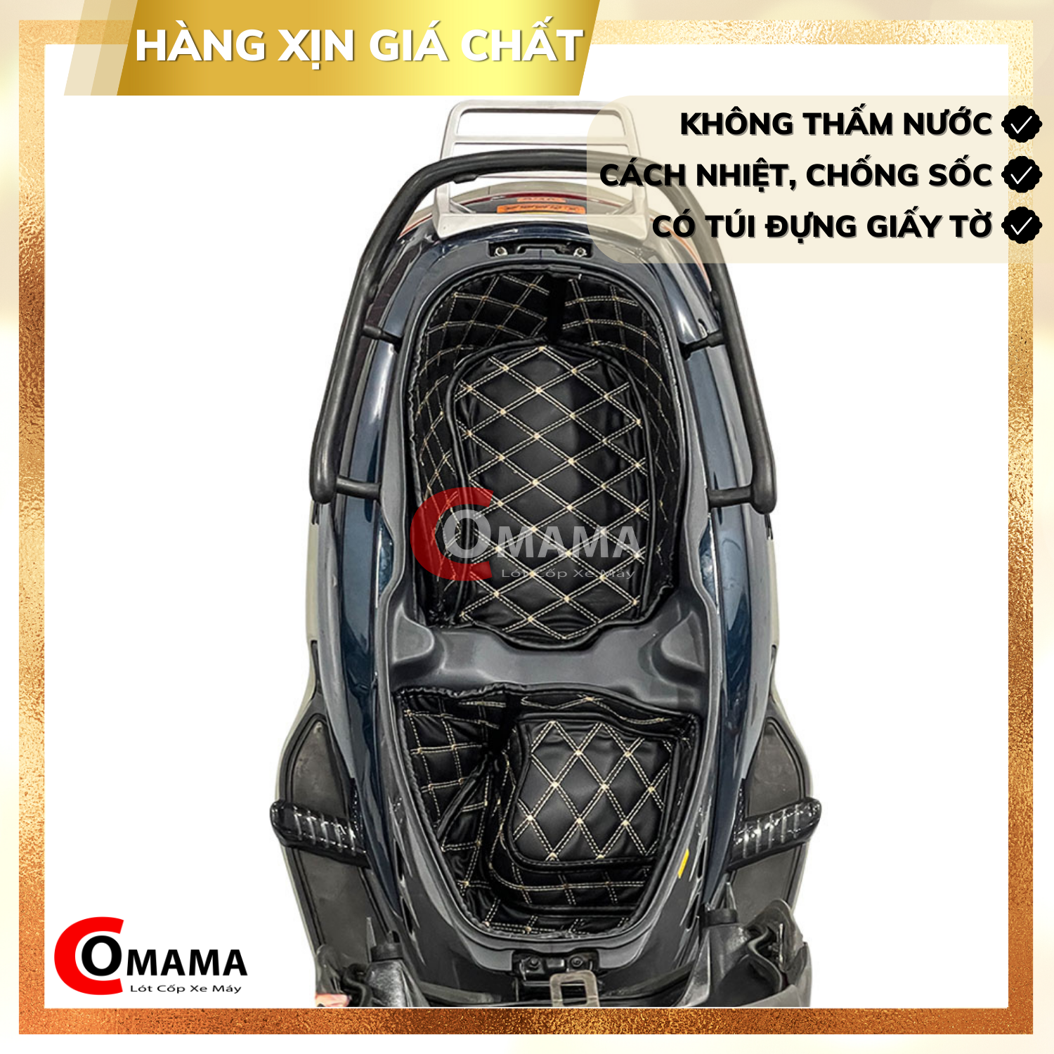 Lót Cốp Da 5D đệm lót cốp COMAMA xe VESPA SPRINT 2015 - 2022 chống sốc ...