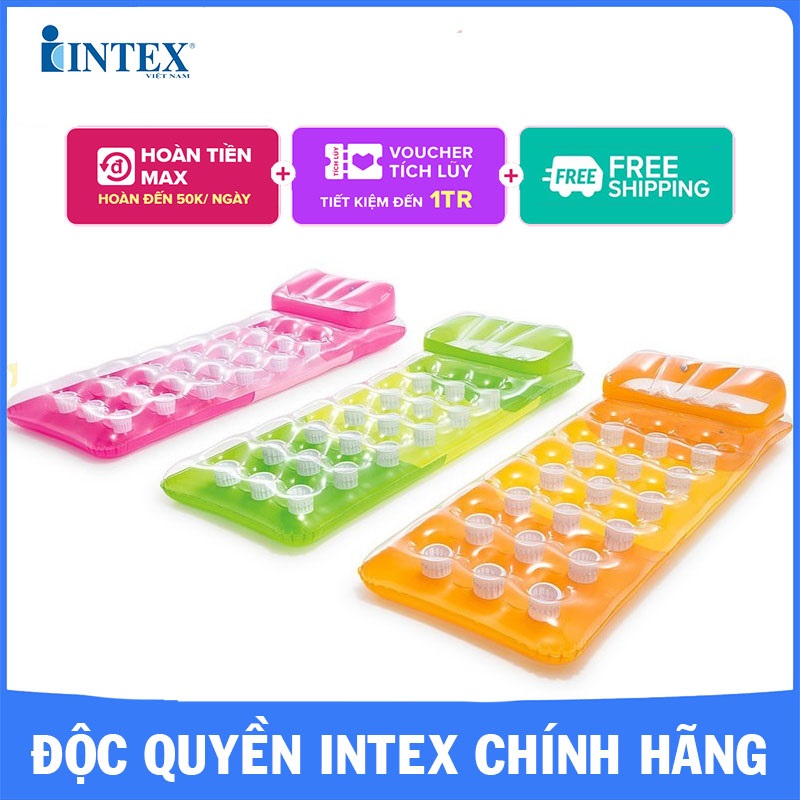 Phao bơi nằm thư giãn người lớn INTEX 58890- Phao bơi thời trang , phao ...