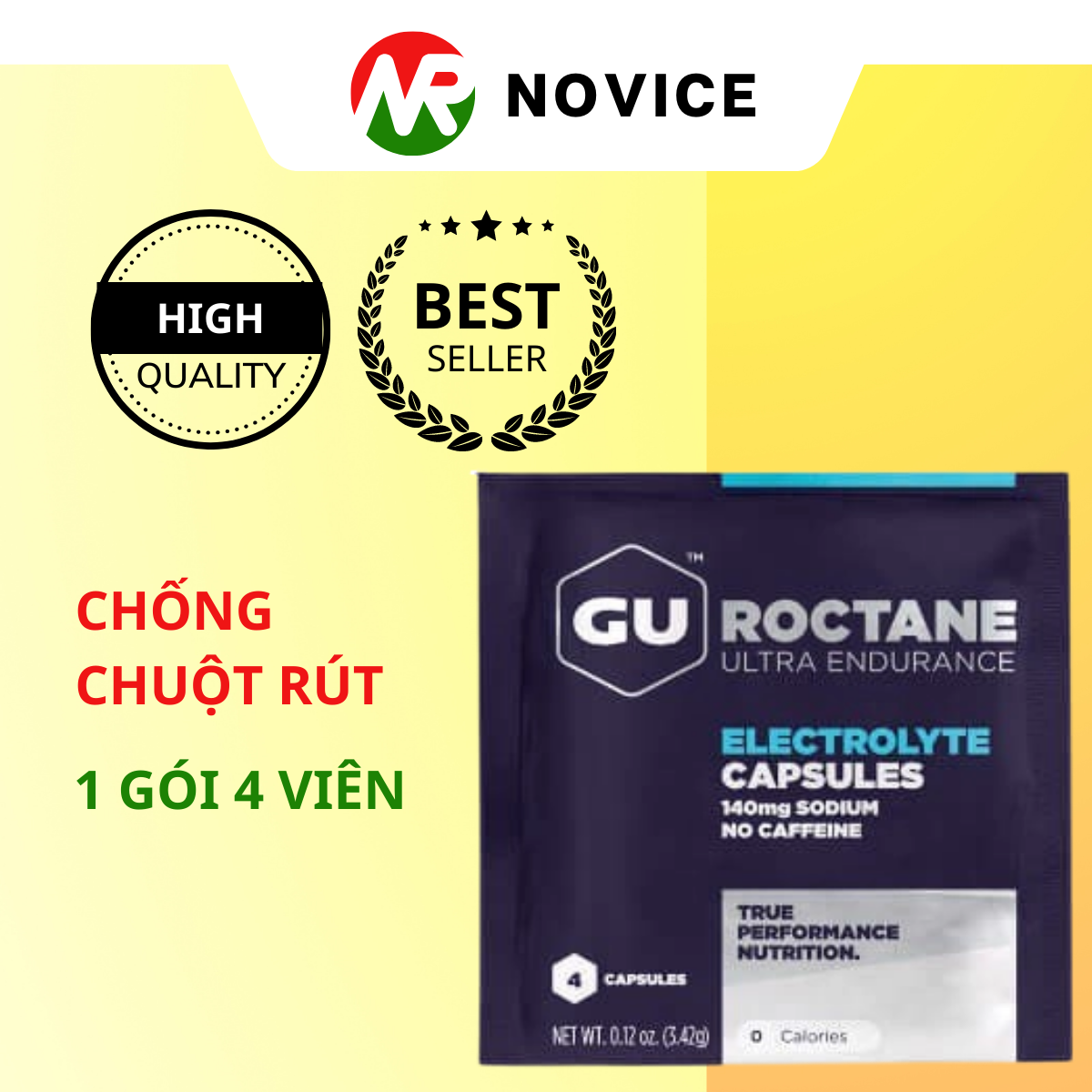 Viên Muối Điện Giải GU Roctane Electrolyte Capsules 1 Gói/4 Viên GCB ...