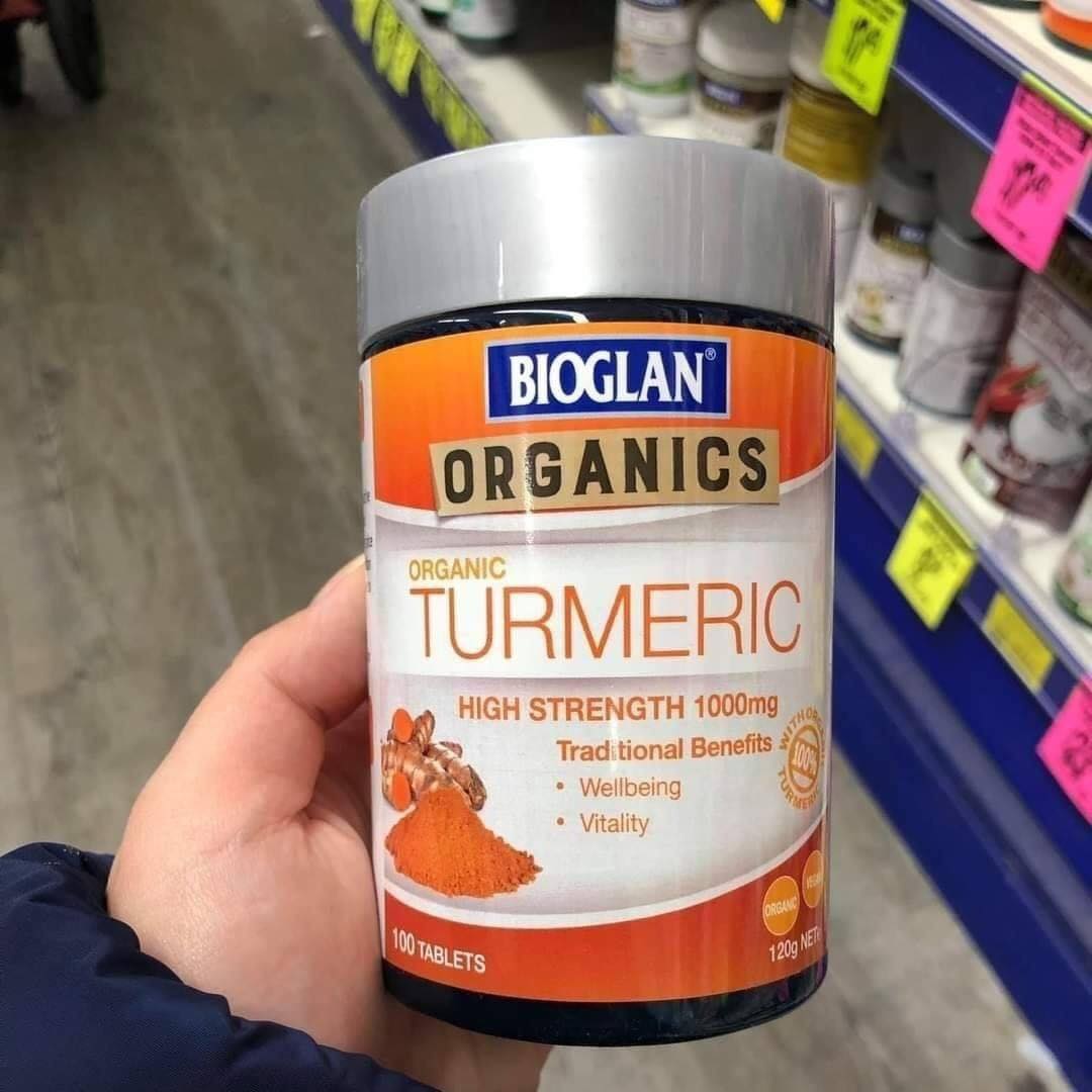 Bioglan Organic Turmeric 1000mg 100 Tablets - Tinh Nghệ Hữu Cơ của Úc ...
