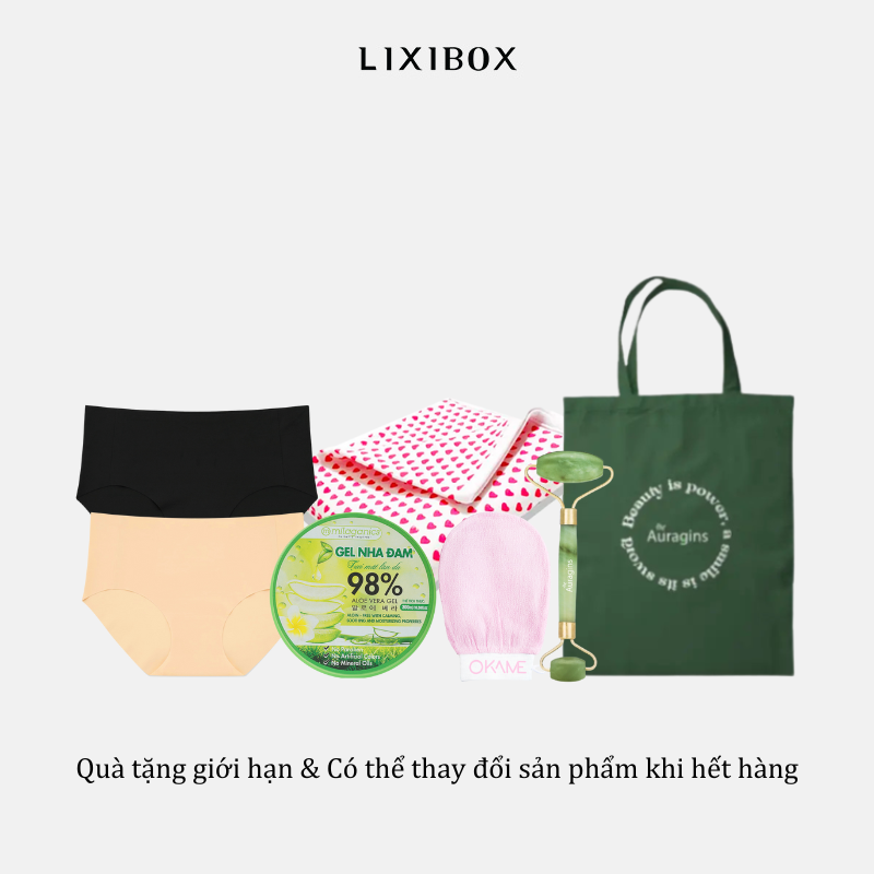 HB Gift Combo Quần Lót Dầu Gội Khô Dép Xỏ Ngón Bao Tay Tẩy Tế Bào Chết ...