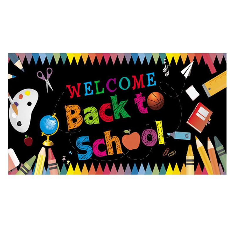 Welcome Back To School Banner First Day Of School Backdrop Banner 