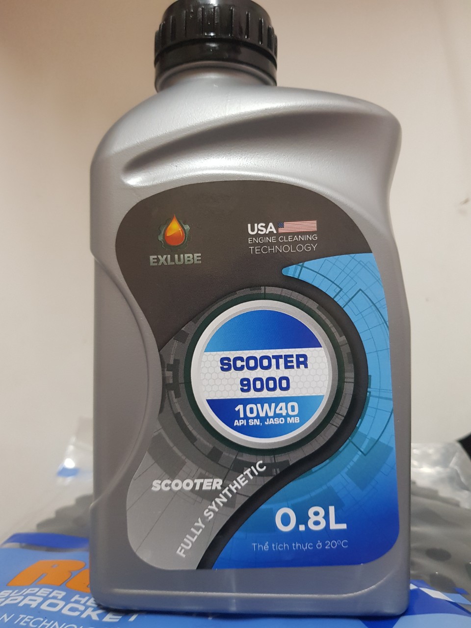 Nhớt Ex.lube ultra xe tay ga 10W40 tổng hợp total 100 chai 800ml nhớt Ex.lube 10W40 cho xe tay ...