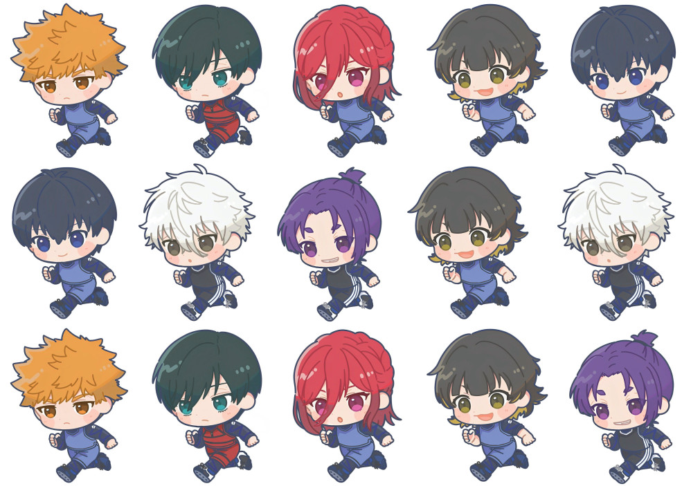 Combo 6 (Sẵn)Sticker, hình dán Anime Blue lock set nhân vật bachira ...