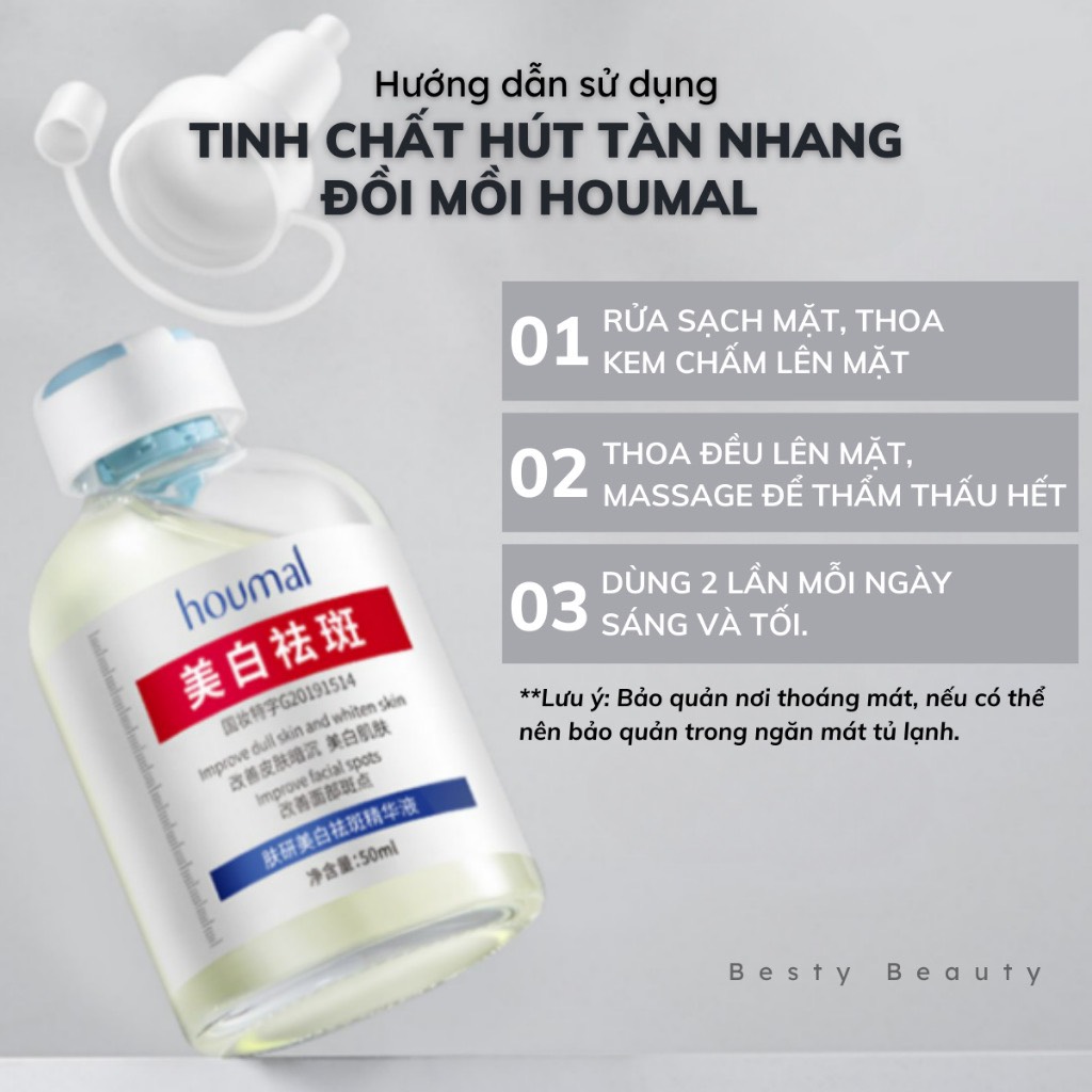 Tinh chất hút nám tàn nhang đồi mồi HOUMAL serum dưỡng da chống lão hóa ...