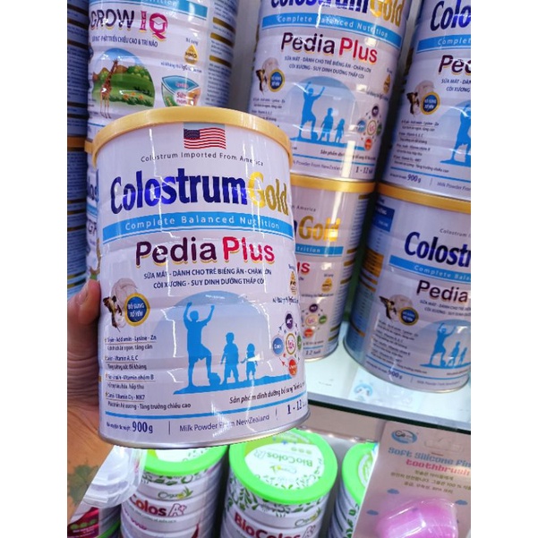 SỮA COLOSTRUM GOLD PEDIA PLUS 900G TÙ 1-12 TUỔI GIÀNH HO TRẺ BIÊNG ĂN ...