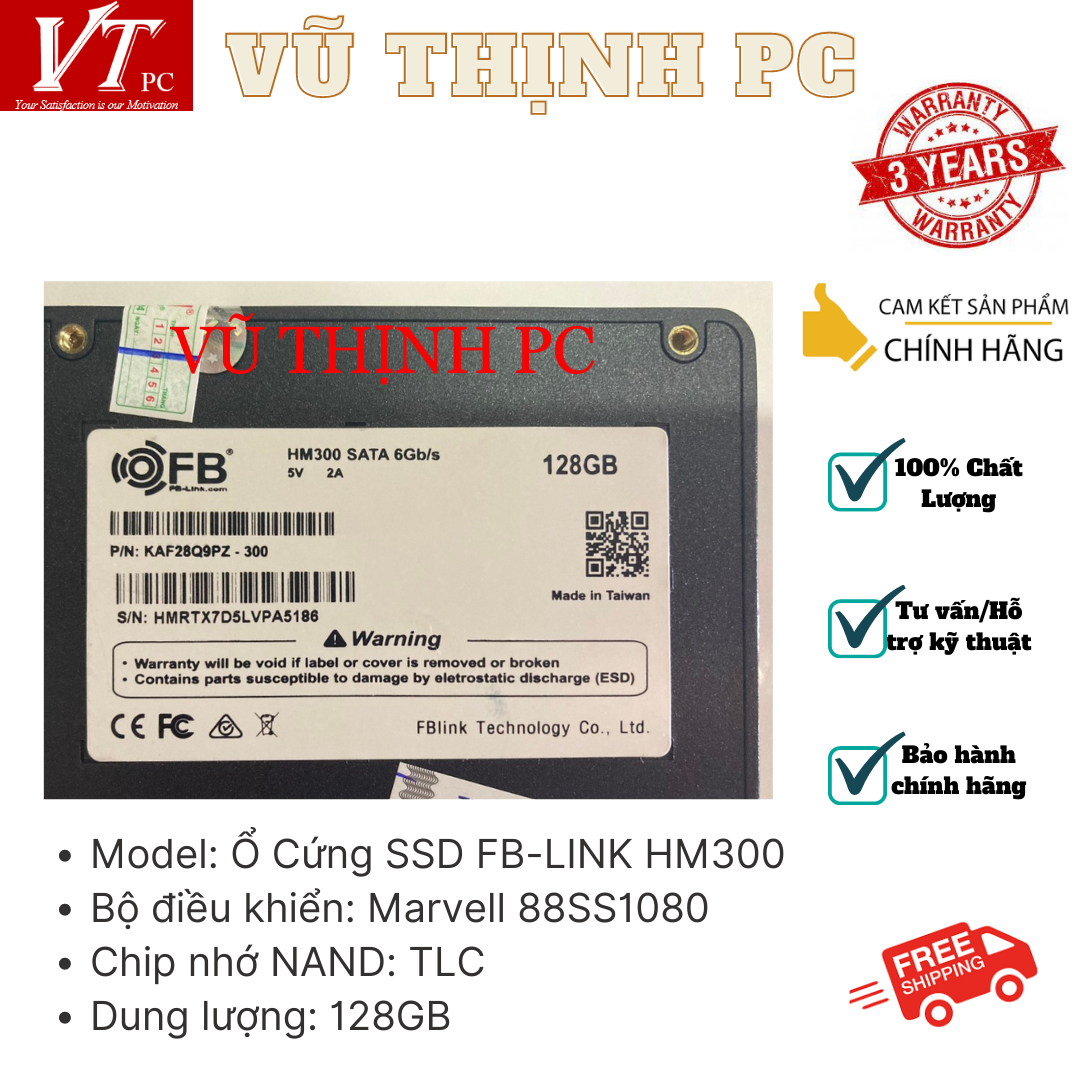 Hỏa tốc - HCM Ổ Cứng SSD 256GB - 128GB FB-LINK HM300 2.5 6Gbs - New 100 I Chính Hãng Vũ Thịnh PC ...