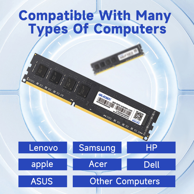 GUDGA DDR3 4GB 8GB RAM Bộ nhớ máy tính để bàn 1600 Mhz 1.5V 240 Pin Máy ...