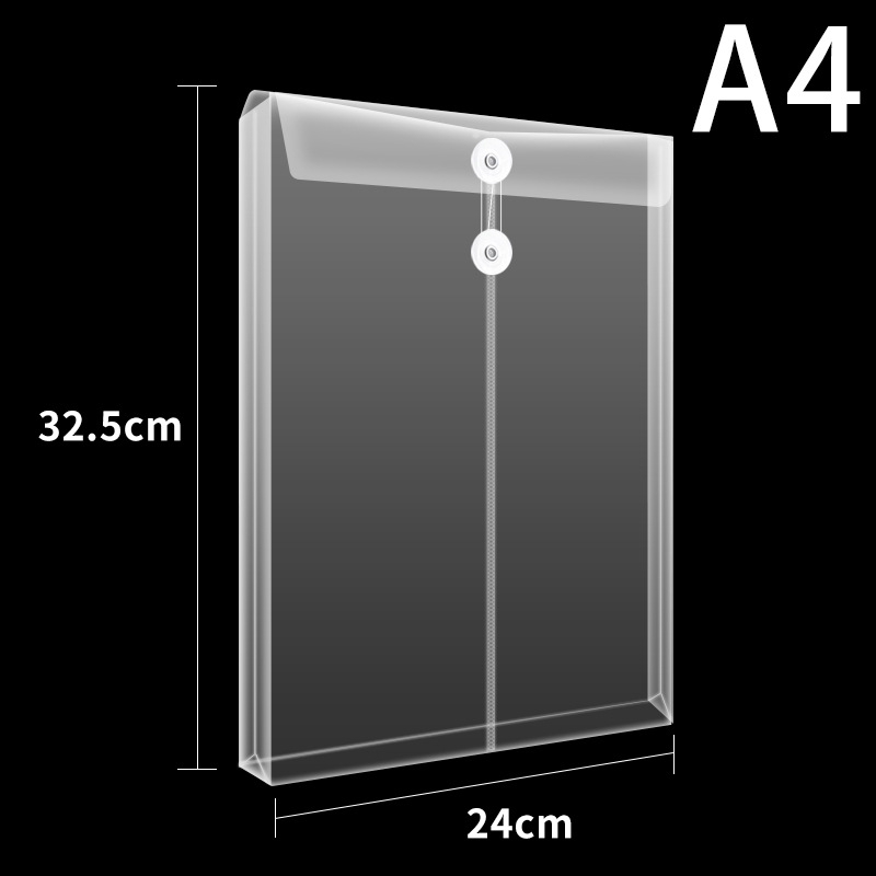 12 Pack Clear Plastic Envelopes Poly Envelopes Expandable Files ...