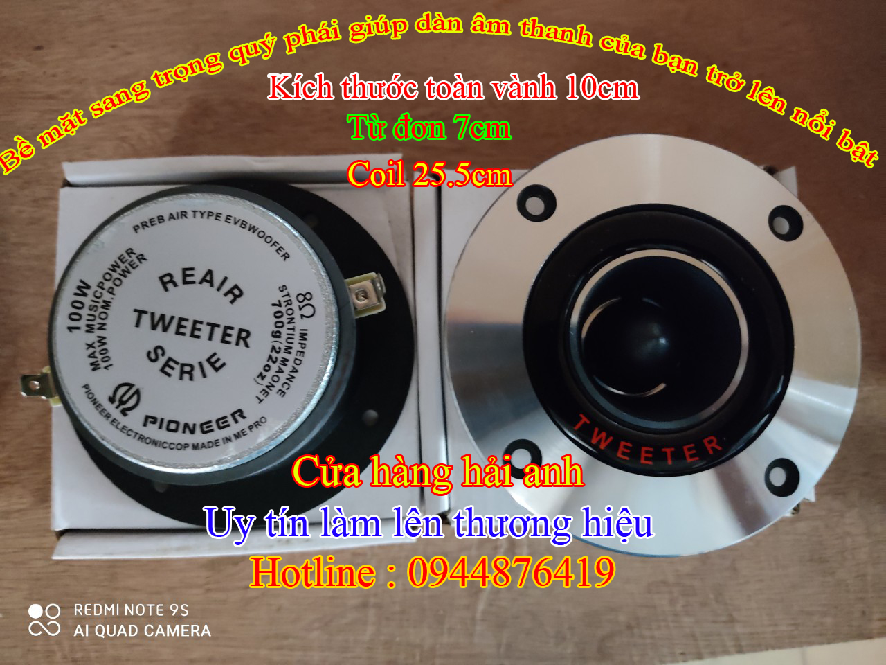 loa treble rời - TREBLE TWEETER MÀNG TITAN giá 1chiếc - MixASale